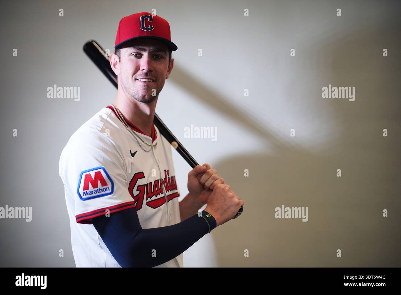 This is a 2026 photo of Nolan Jones of the Cleveland Guardians MLB ...