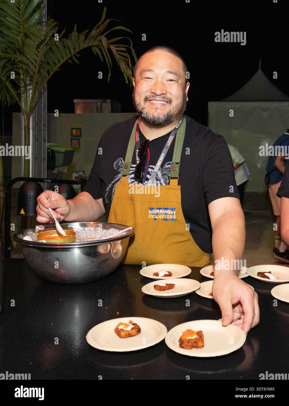 MIAMI BEACH, FL - FEB 20: Chef Kevin Lee is seen during Coca-Cola ...