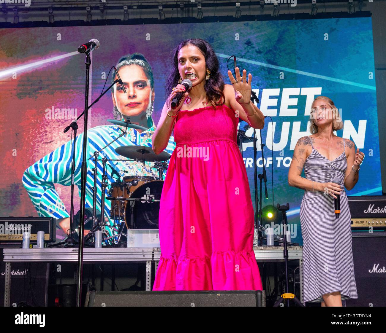 MIAMI BEACH, FL - FEB 20: Chef Maneet Chauhan is seen during Coca-Cola ...