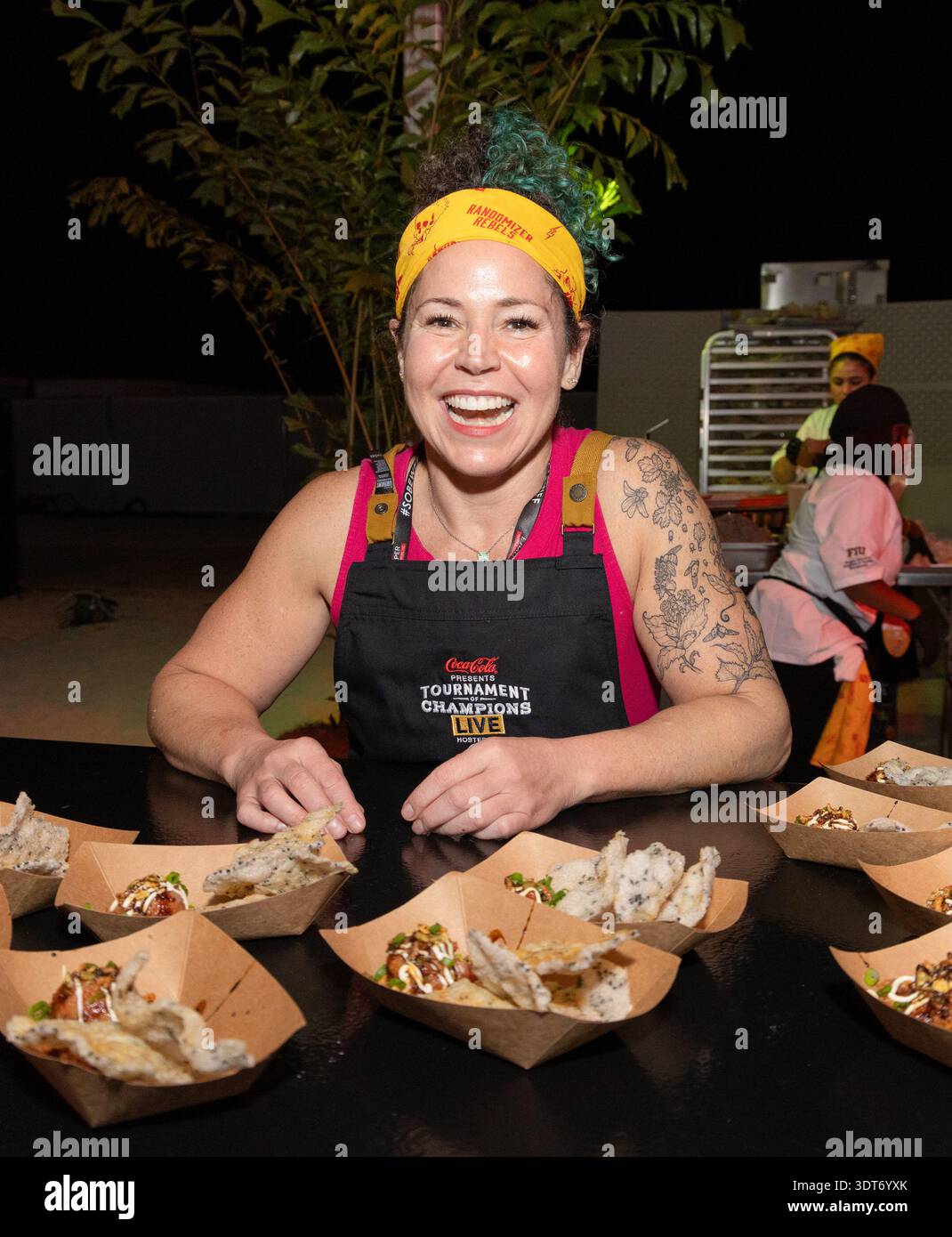 MIAMI BEACH, FL - FEB 20: Chef Stephanie Izard is seen during Coca-Cola ...