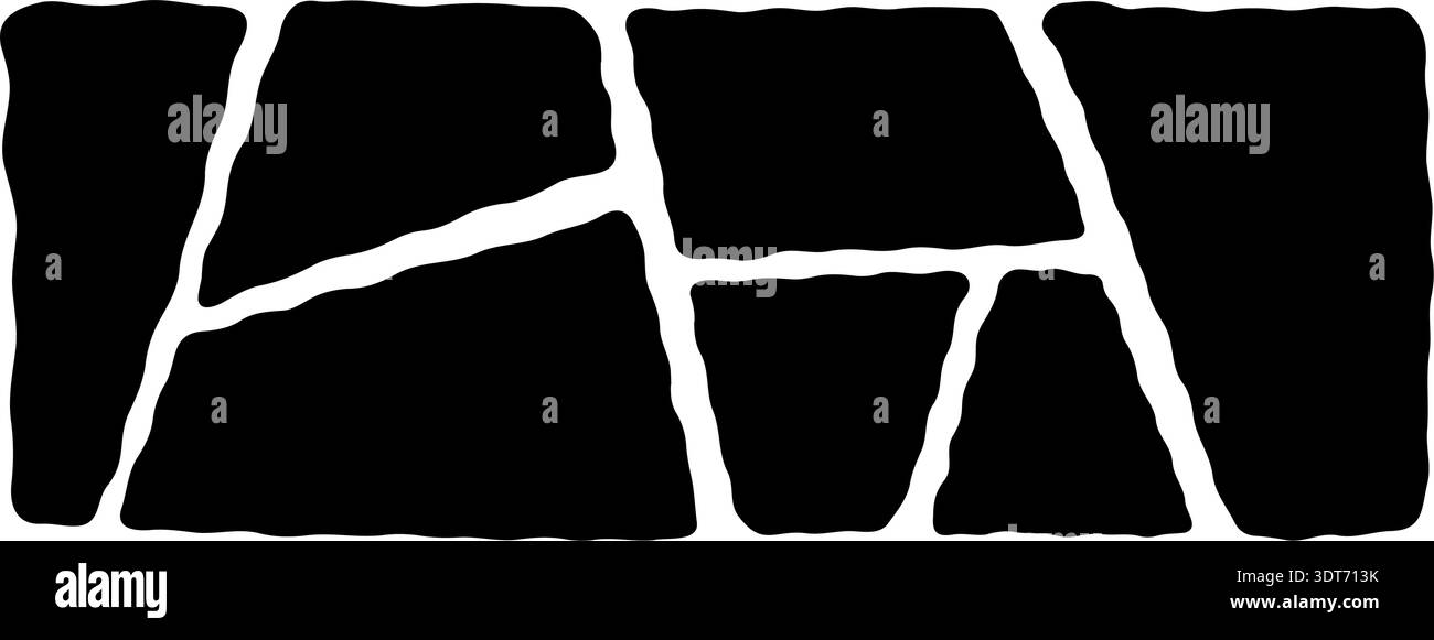 Freeform rectangle shapes with natural wavy outlines. Works well for ...