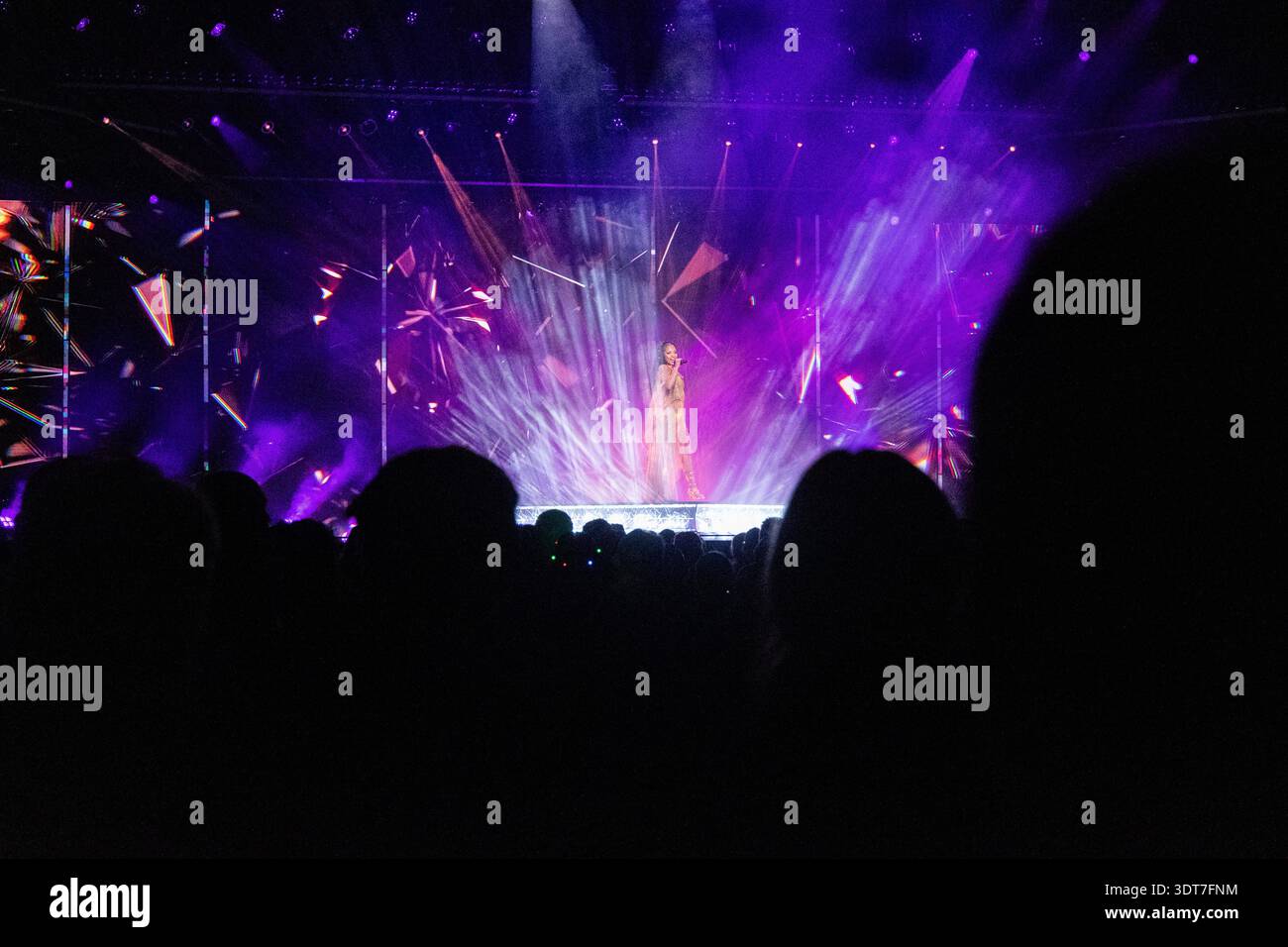 Cimberly performs the song ''Eternity'' during a dress rehearsal of ...
