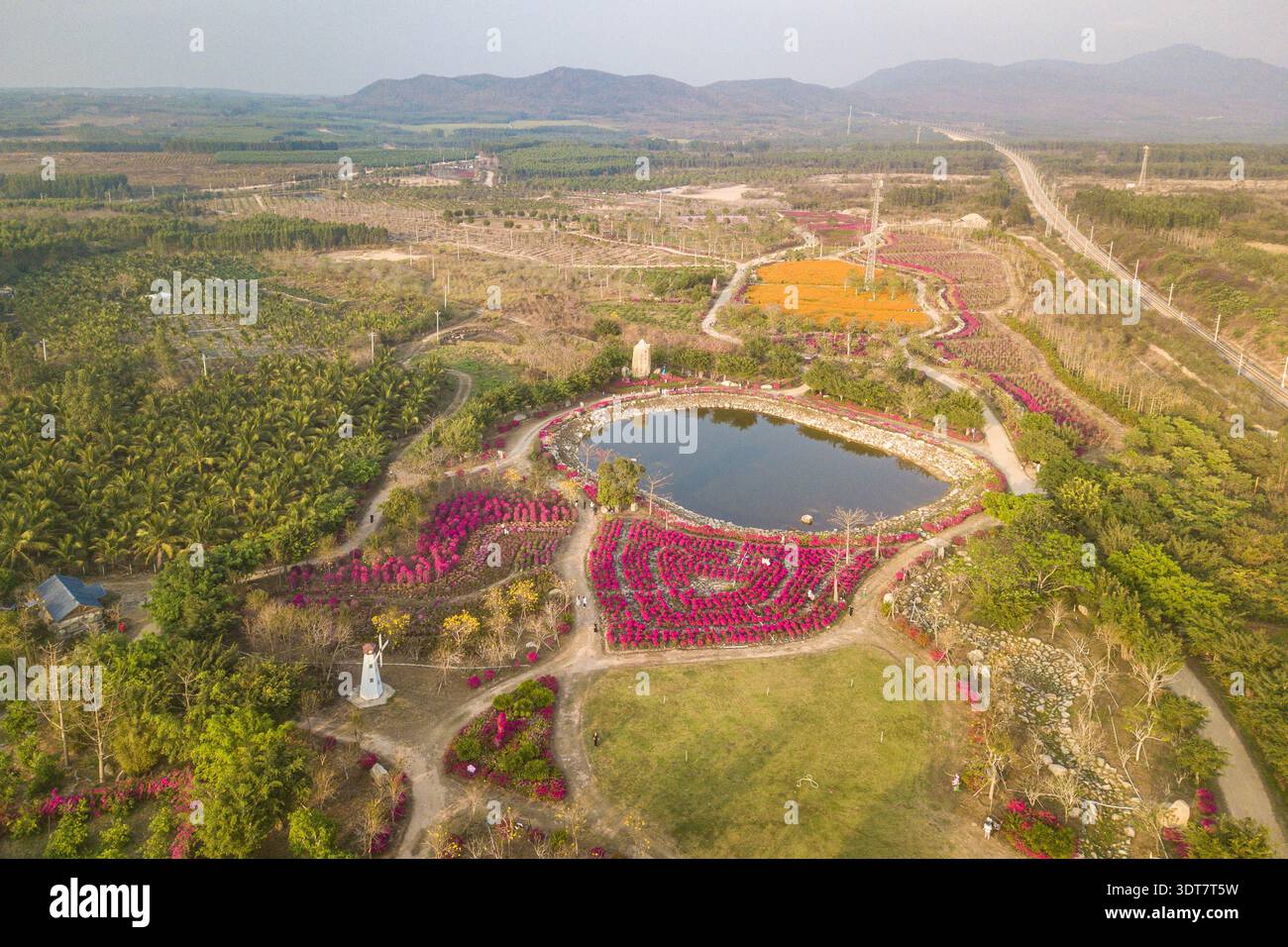 Changjiang, China's Hainan Province. 20th Feb, 2026. A drone photo ...