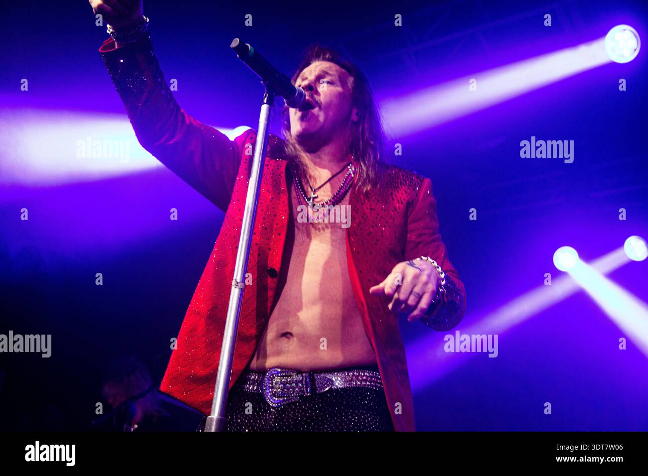 Professional Wrestler and Singer Chris Jericho of Fozzy performs ...