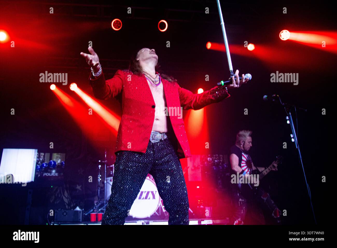 Professional Wrestler and Singer Chris Jericho of Fozzy performs ...