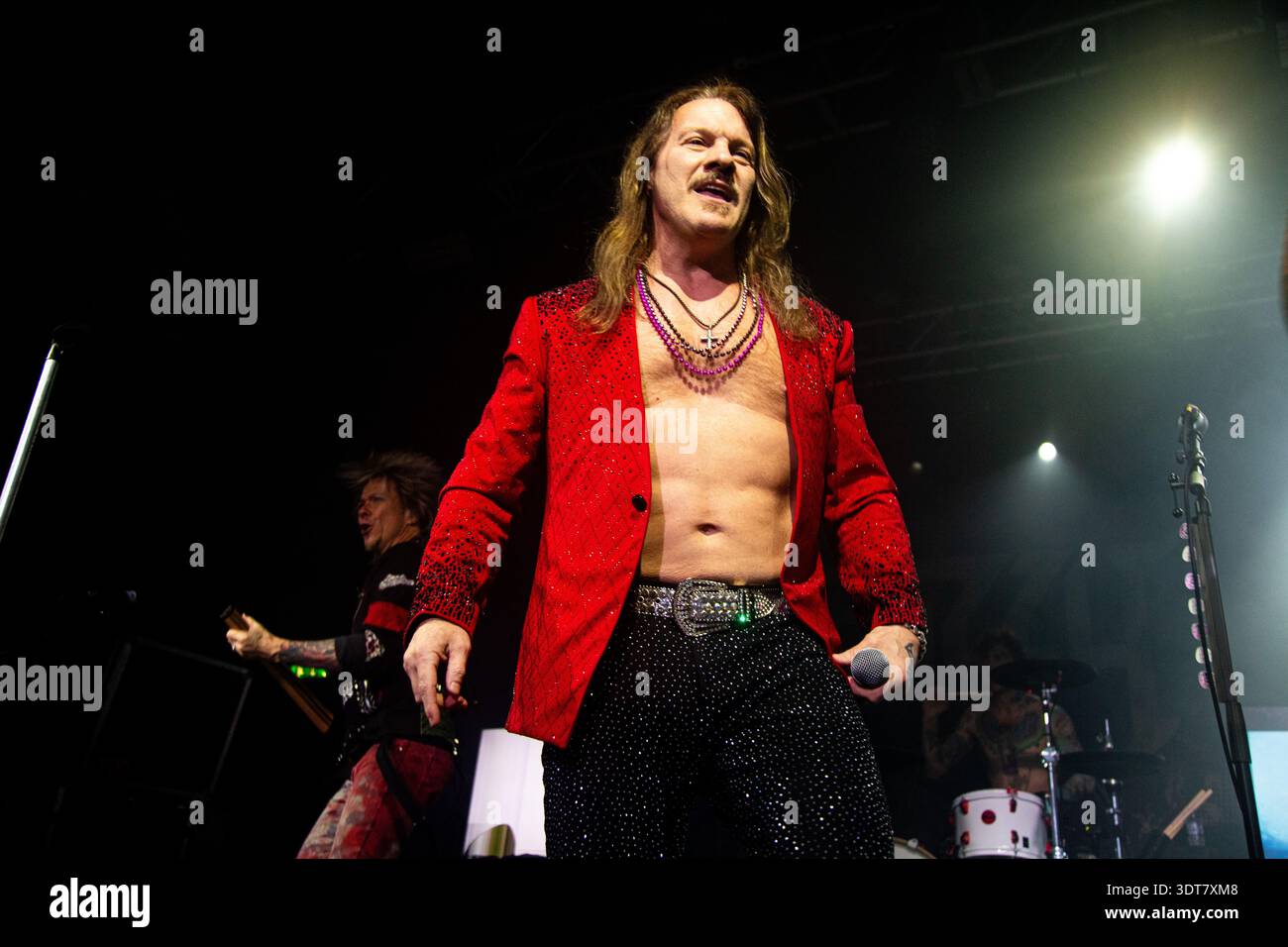 Professional Wrestler and Singer Chris Jericho of Fozzy performs ...