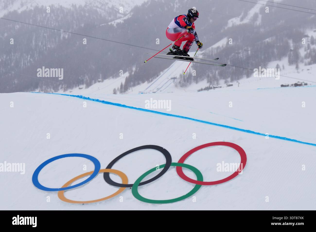 Canada's Kevin Drury (9) competes during the men's ski cross qualifying ...