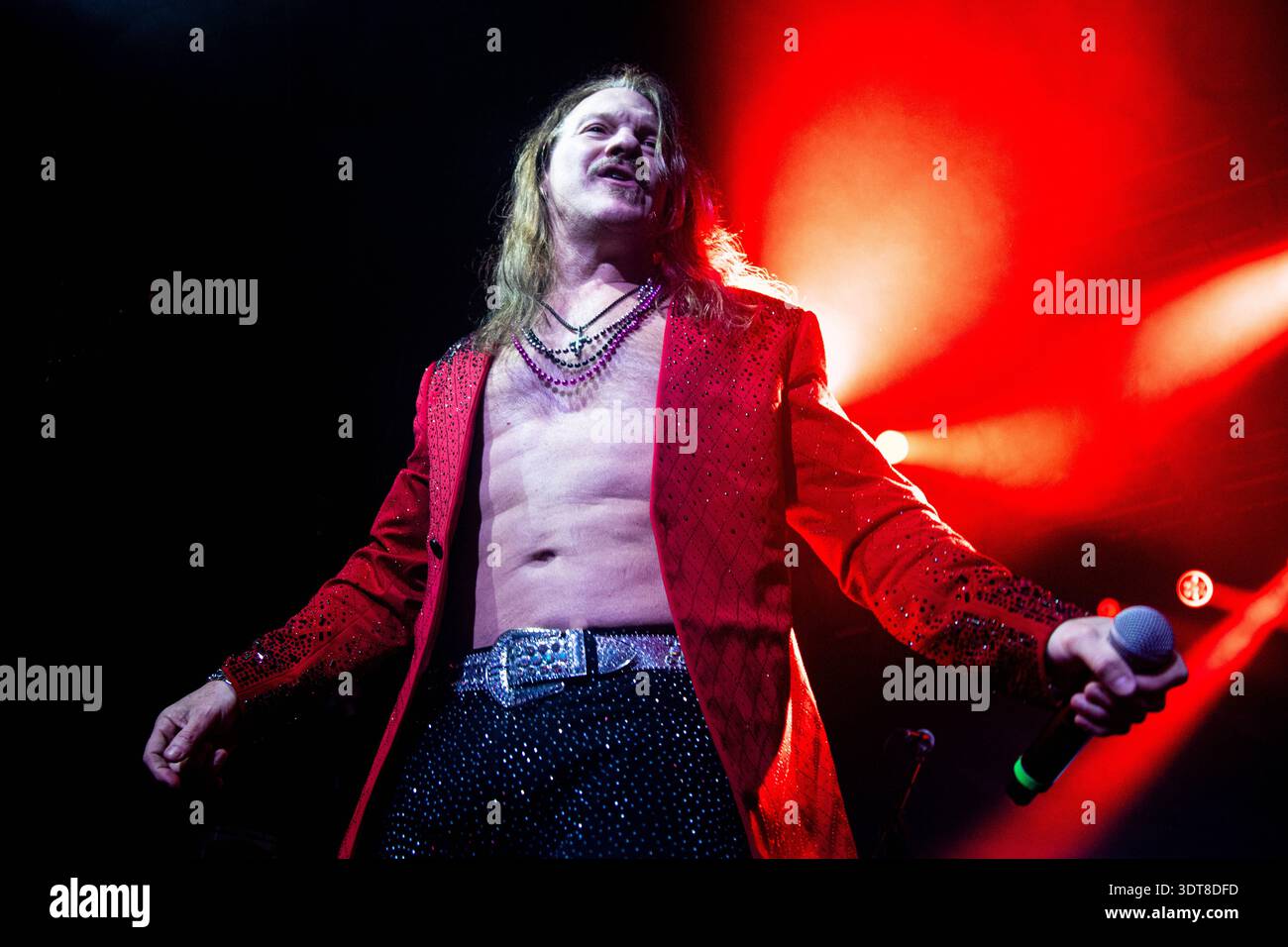 Professional Wrestler and Singer Chris Jericho of Fozzy performs ...