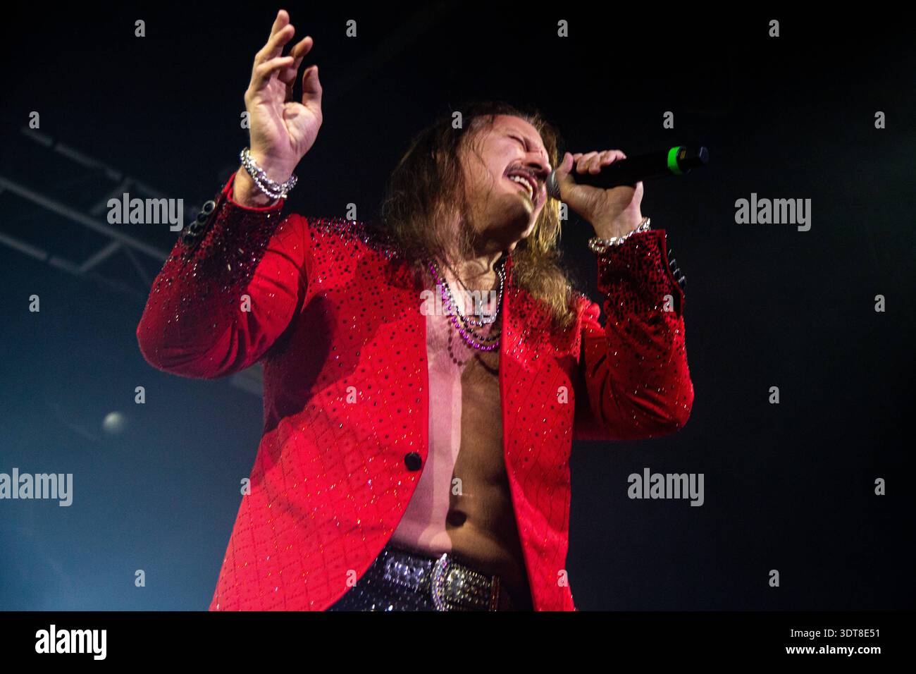 Professional Wrestler and Singer Chris Jericho of Fozzy performs ...