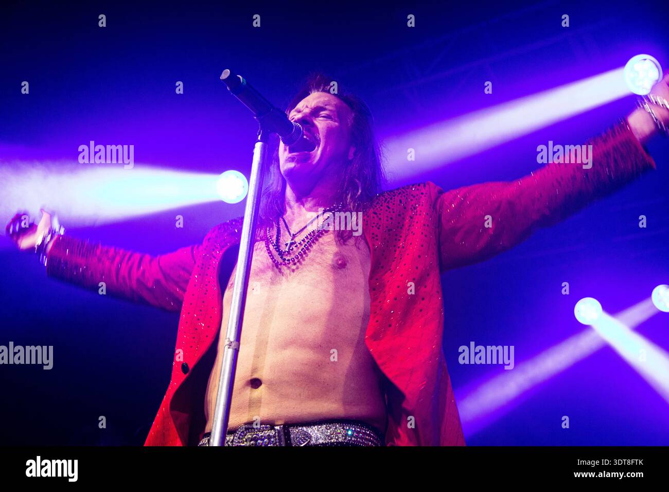 Professional Wrestler and Singer Chris Jericho of Fozzy performs ...