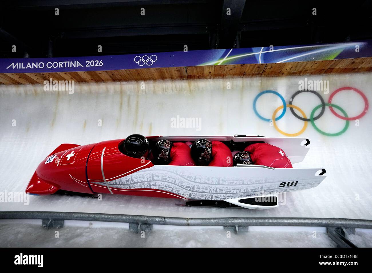 Switzerland's Timo Rohner, left, Pascal Moser, Mathieu Hersperger and ...