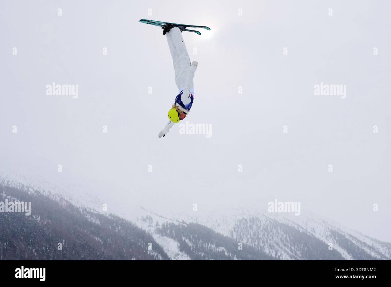 Australia's Danielle Scott (6-2) competes during the freestyle skiing ...
