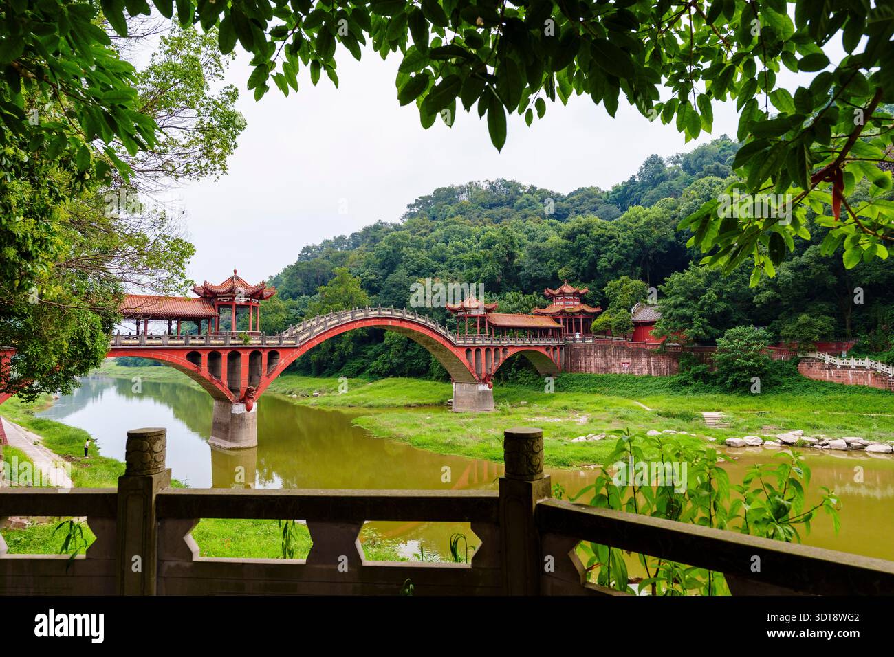Haotu Bridge, Leshan Big Buddha Park, Leshan, Sichuan, China, Asia ...