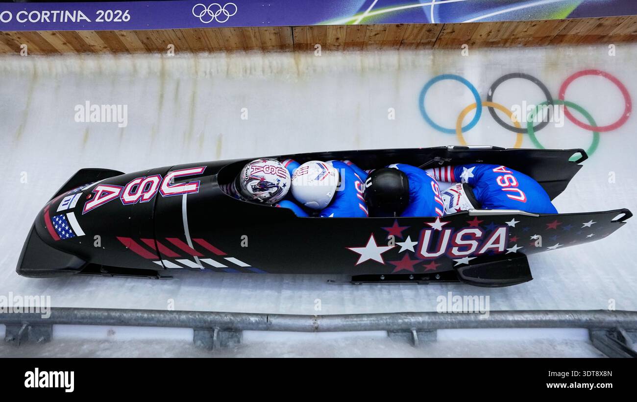 United States' Kristopher Horn, left, Caleb Furnell, Hunter Powell and ...