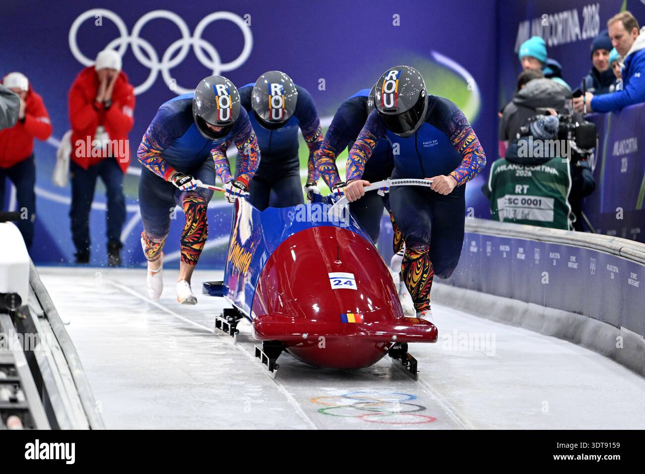 Cortina d Ampezzo, Italy, February 21th 2026. Mihai Cristian Tentea ...