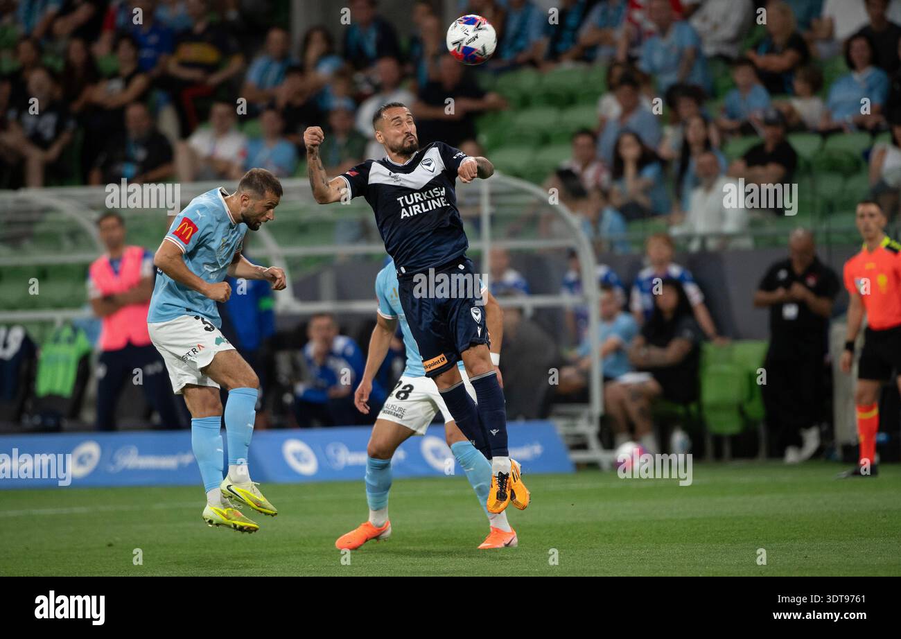 Jason Davidson of Melbourne Victory the A-League Men Round 18 match ...