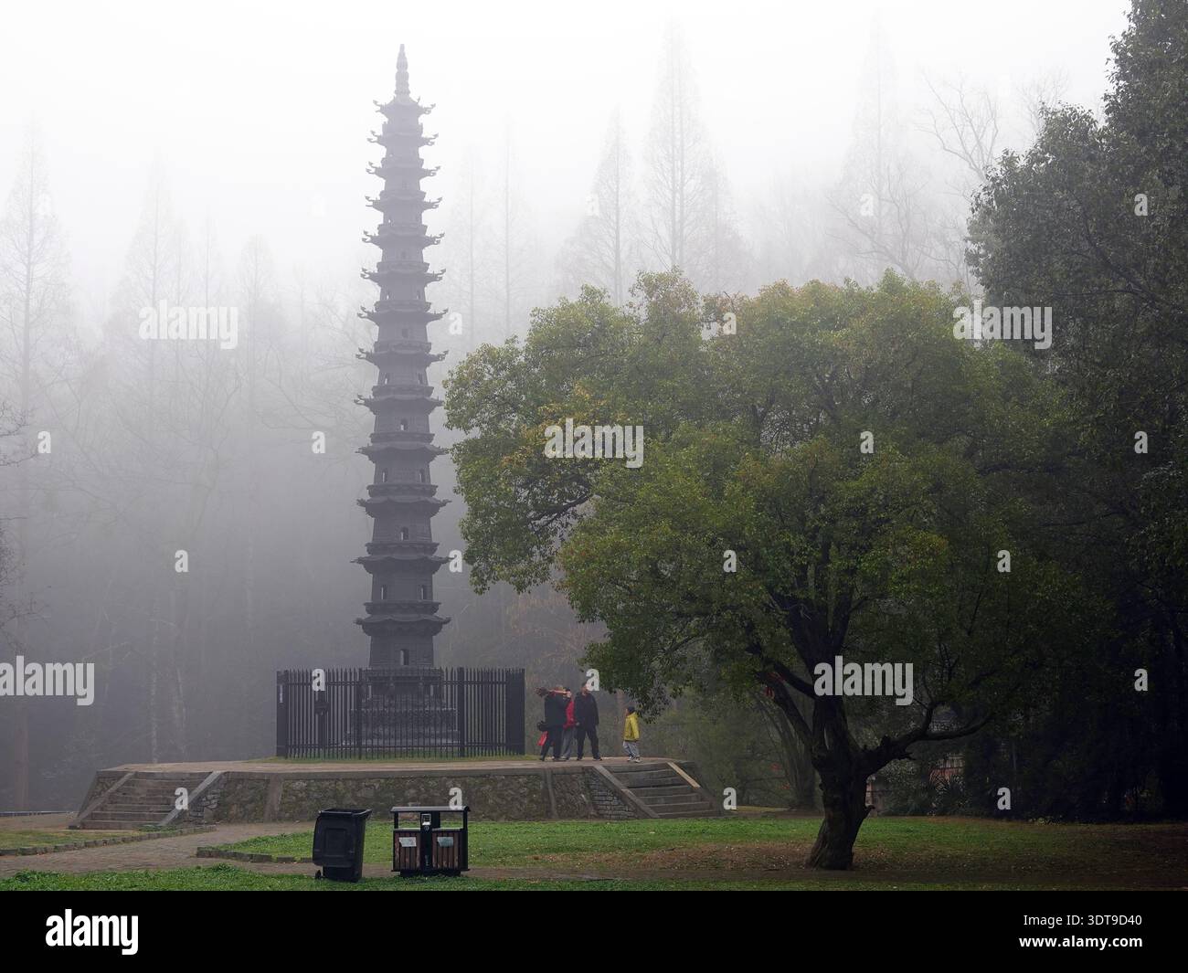 A view of the Iron Pagoda of Yuquan Temple, cast in 1061 A.D. in ...