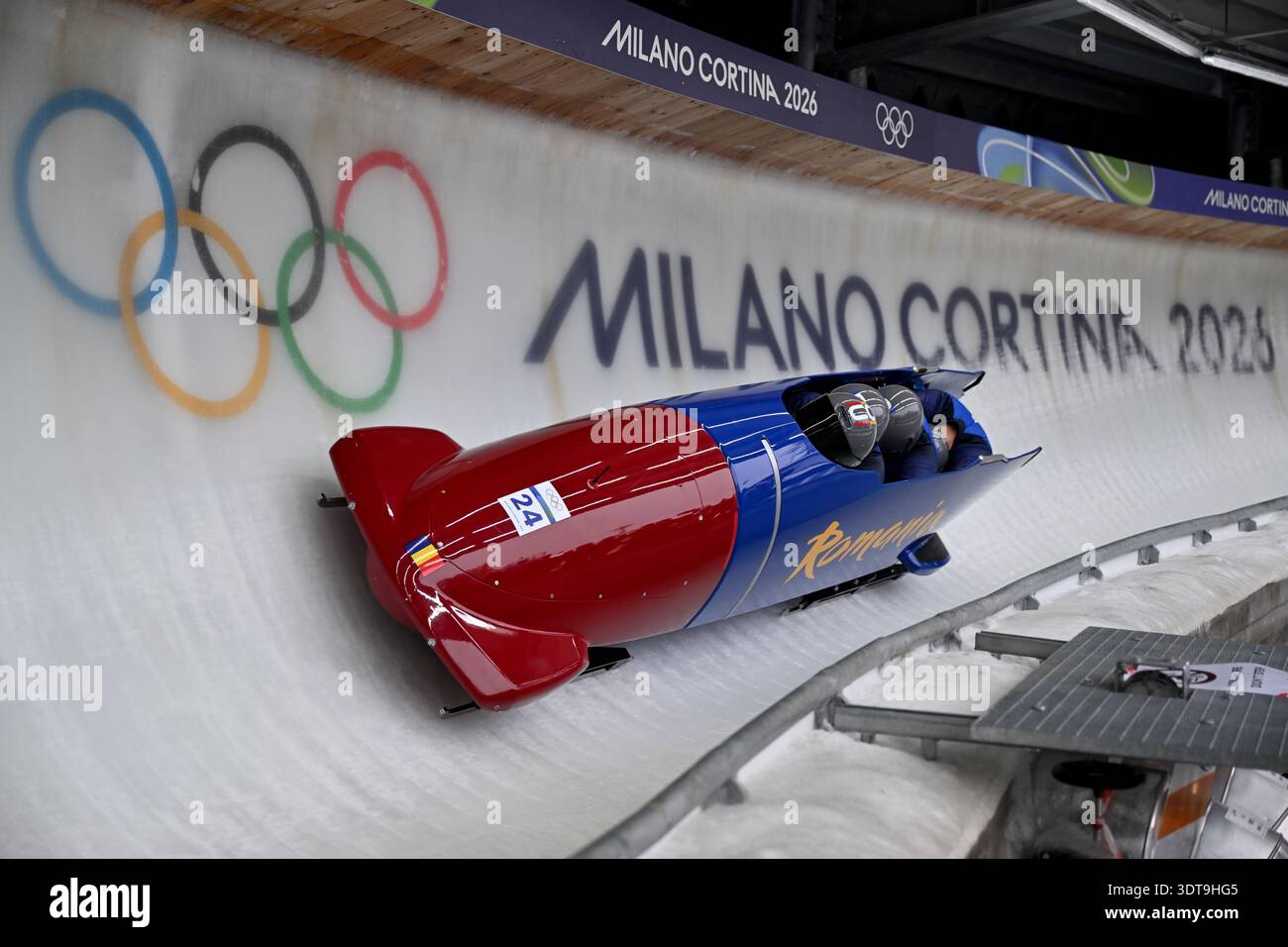 Cortina d Ampezzo, Italy, February 21th 2026. Mihai Cristian Tentea ...