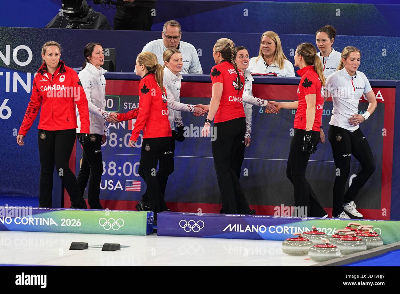 United States' Tabitha Peterson, Cory Thiesse, Taylor Anderson-Heide ...