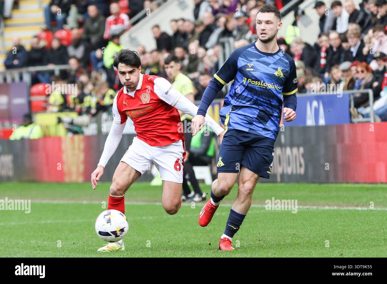 Reece James (6 Rotherham United) controls the ball during the EFL Sky ...