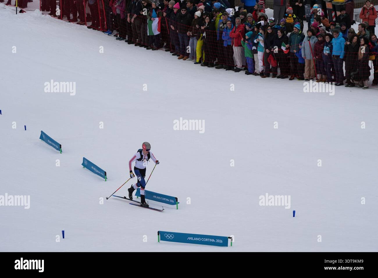 Poland's Jan Elantkowski competes during a ski mountaineering mixed ...