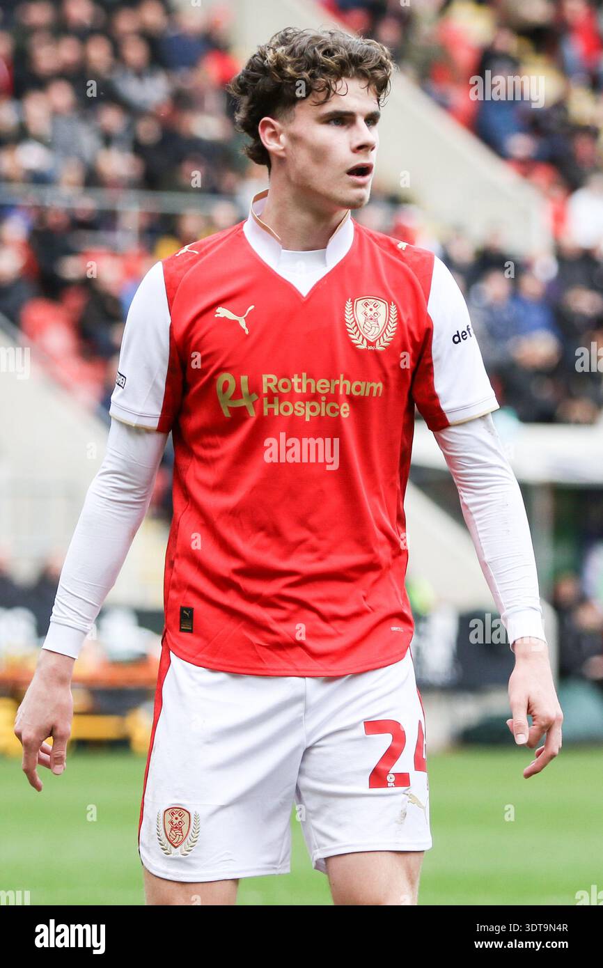 Harry Gray (24 Rotherham United) during the EFL Sky Bet League One ...