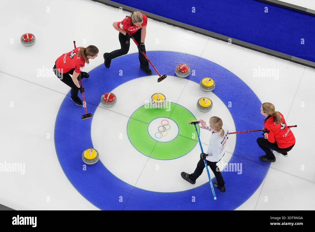 Canada's Tracy Fleury, Emma Miskew, Sarah Wilkes and United States ...