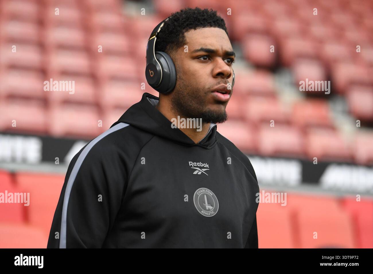 Southampton, England. 21st Feb 2026. Jayden Fevrier before the Sky Bet ...