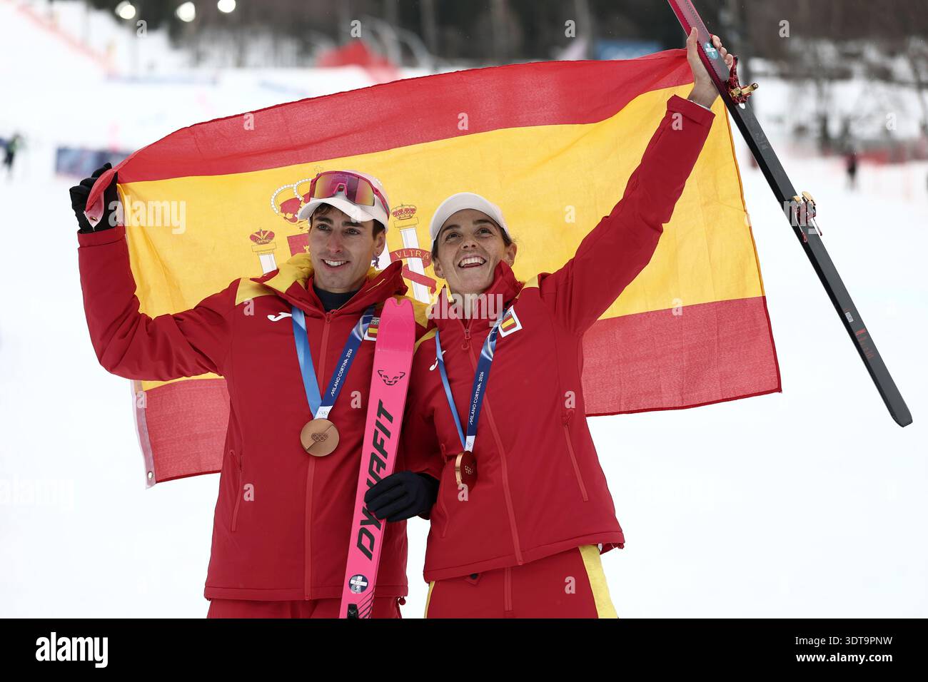 Spain's Oriol Cardona Coll, left, and Spain's Ana Alonso Rodriguez ...