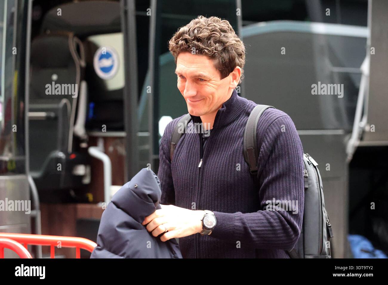 Brentford manager Keith Andrews arrives ahead of the Premier League ...