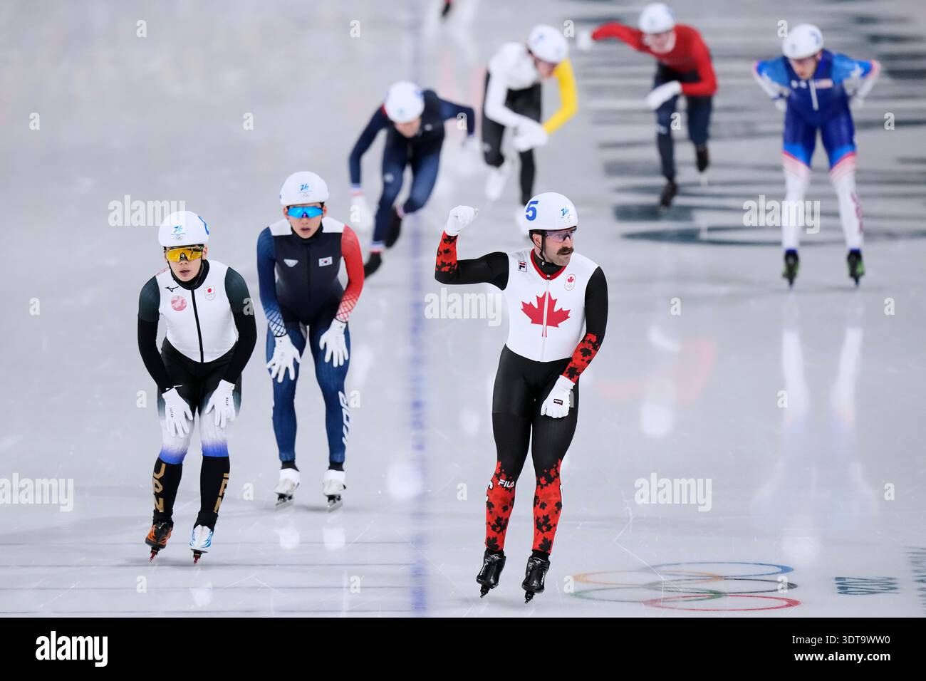 Antoine Gelinas-Beaulieu of Canada flashes a thumbs-up in the men's ...
