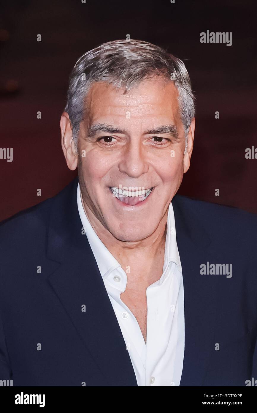 George Clooney (Actor) arrives at Omega House Opening Night during the ...