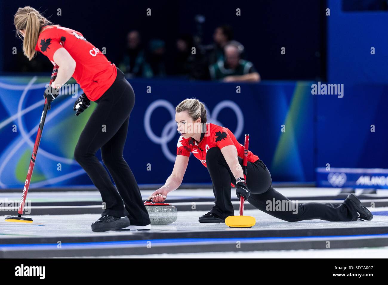 CORTINA, ITALY - FEBRUARY 20: Emma Miskew (Canada) during the Curling ...