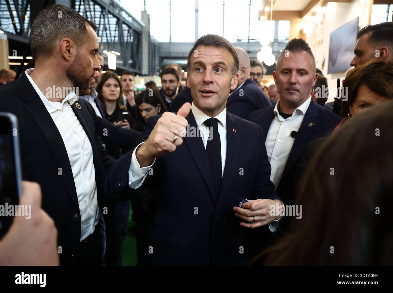French President Emmanuel Macron attends the International Agriculture ...
