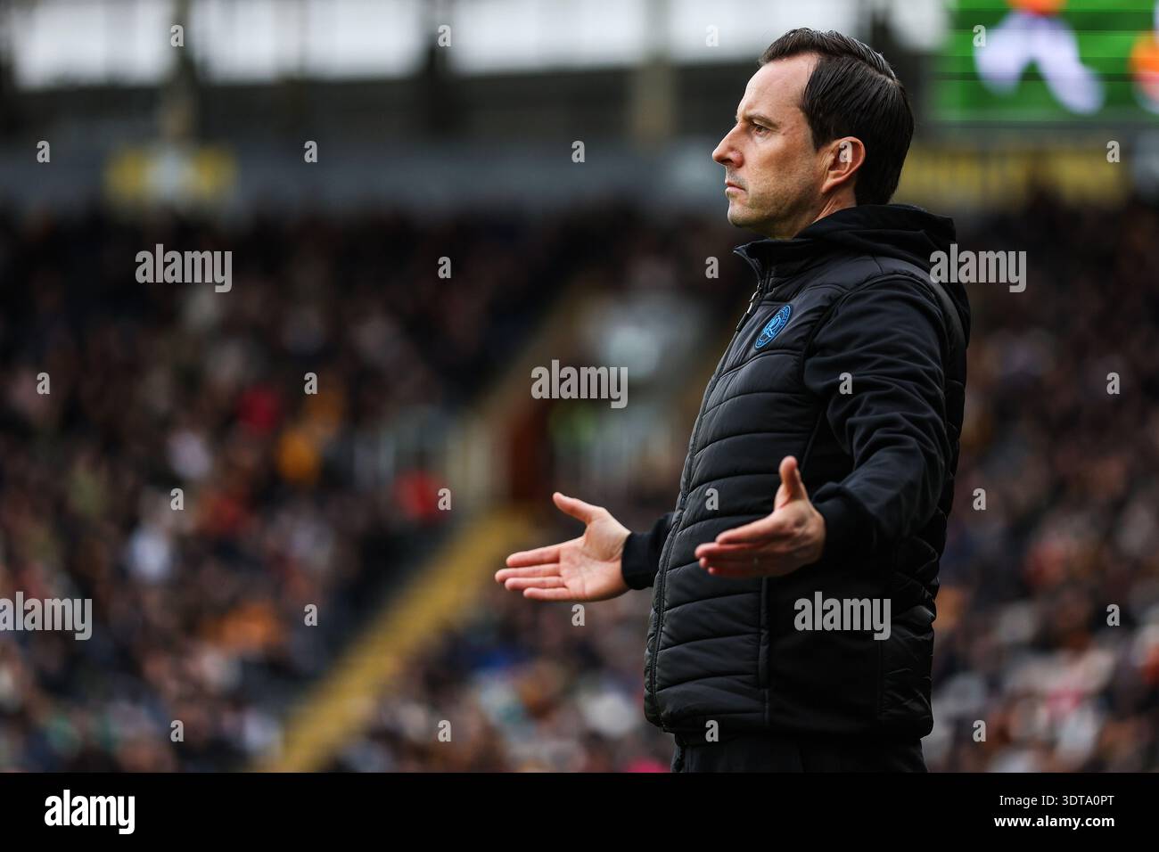 Hull, United Kingdom . 21 February, 2026. Julien Stephan, Head Coach of ...