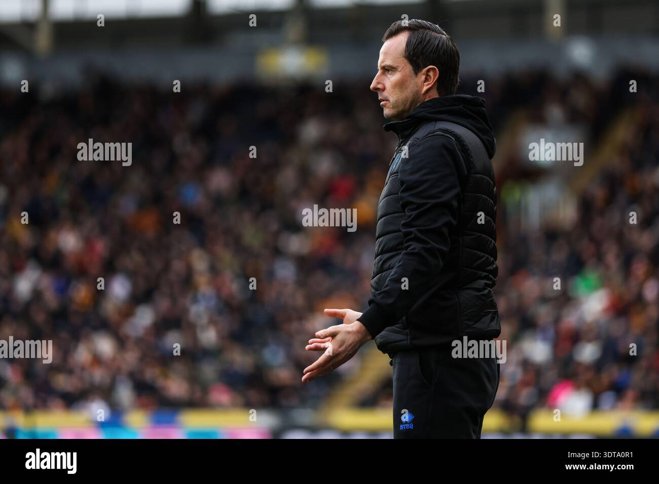 Hull, United Kingdom . 21 February, 2026. Julien Stephan, Head Coach of ...