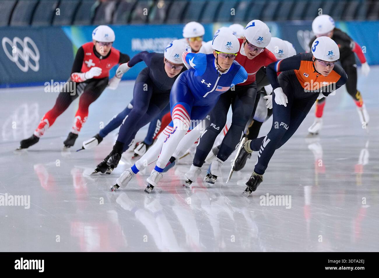 Mia Manganello of the U.S., centre, and Bente Kerkhoff of the ...