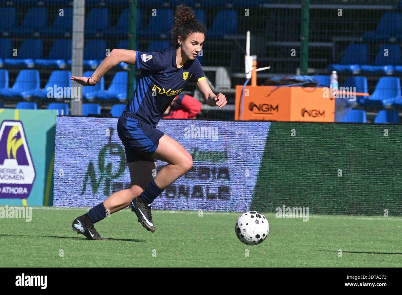 Gaia Di Stefano of Parma Calcio in action during the Serie A Women ...