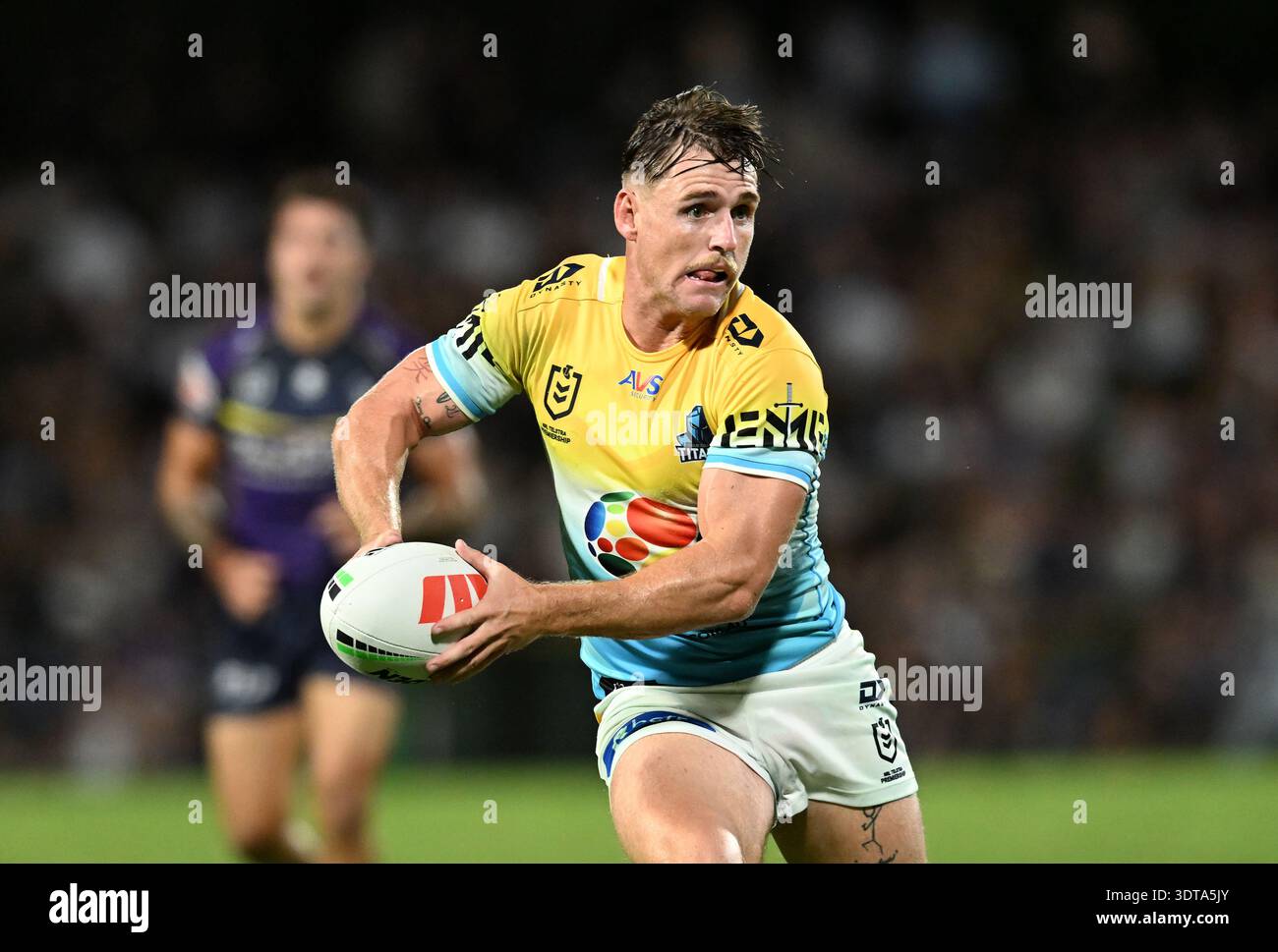 AJ Brimson of the Titans in action during the NRL Pre Season Challenge ...