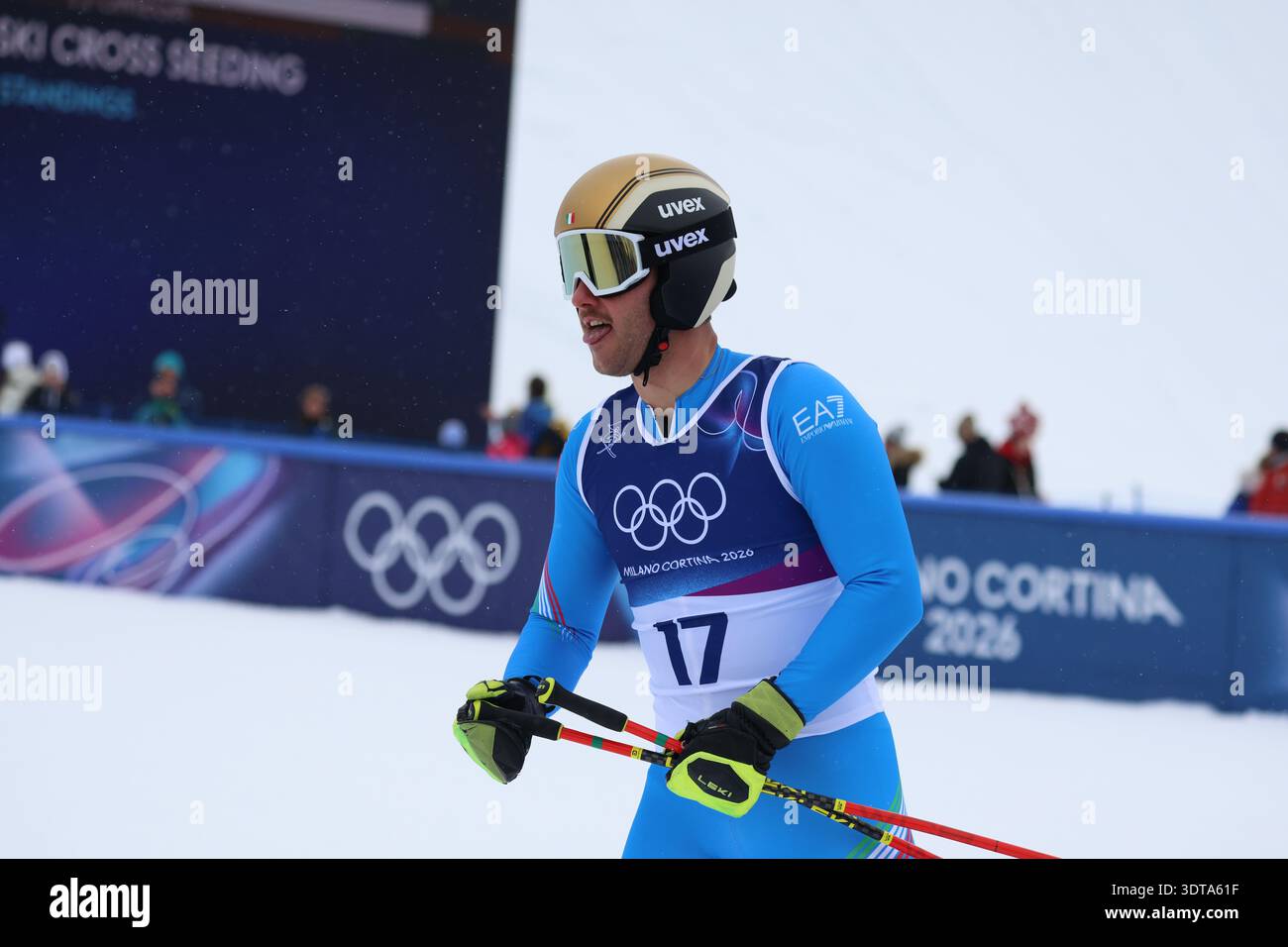 Dominik Zuech (Team Italien / Italy) beim Ski Cross Männer - Olympische ...
