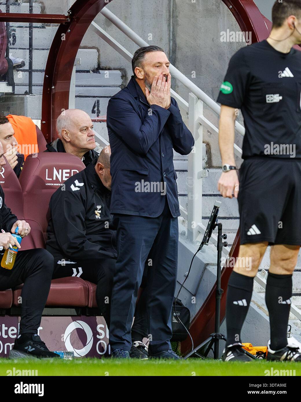 Tynecastle Park, Edinburgh, Scotland, UK. 21st Feb 2026. Hearts V ...