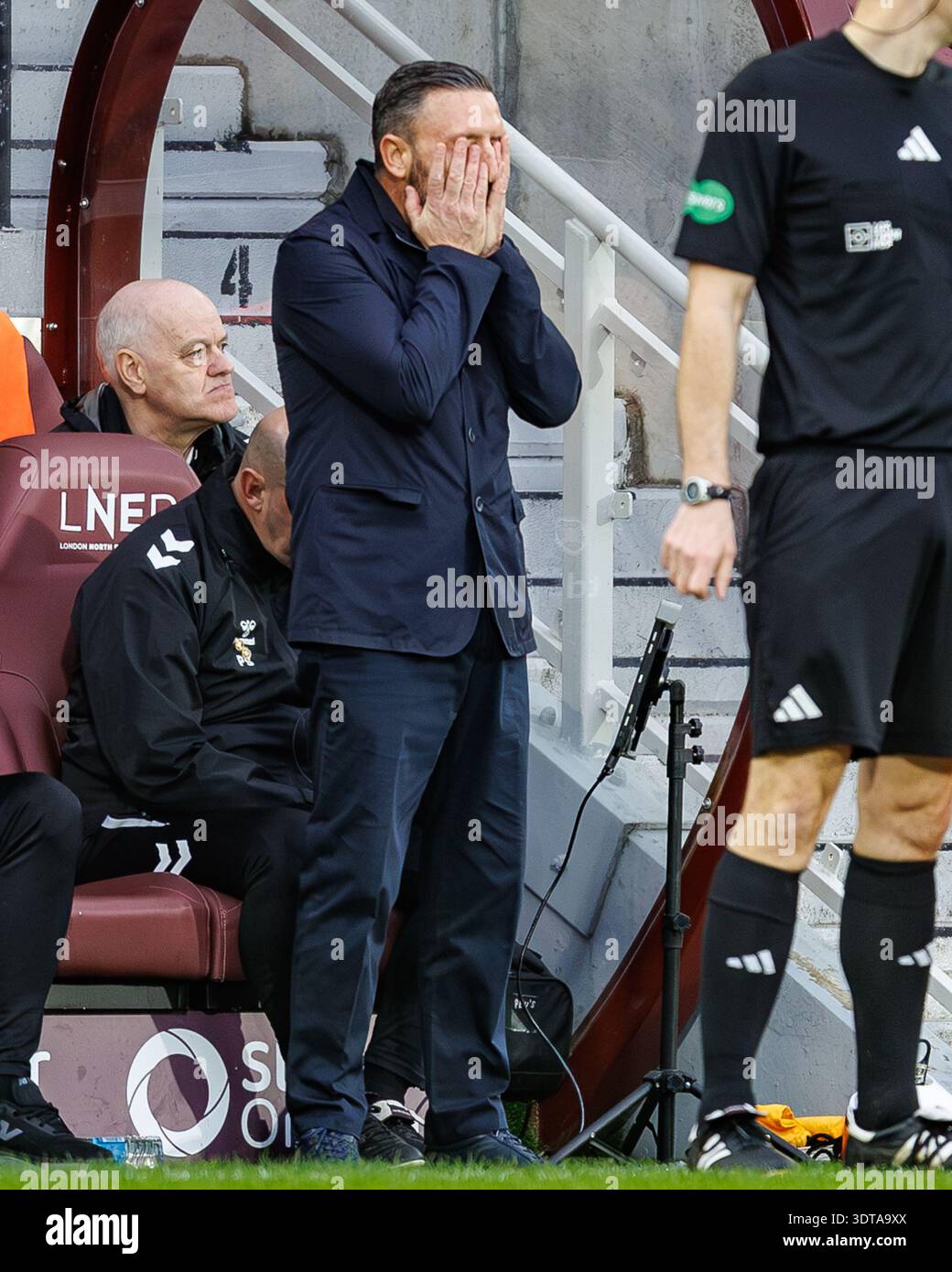 Tynecastle Park, Edinburgh, Scotland, UK. 21st Feb 2026. Hearts V ...