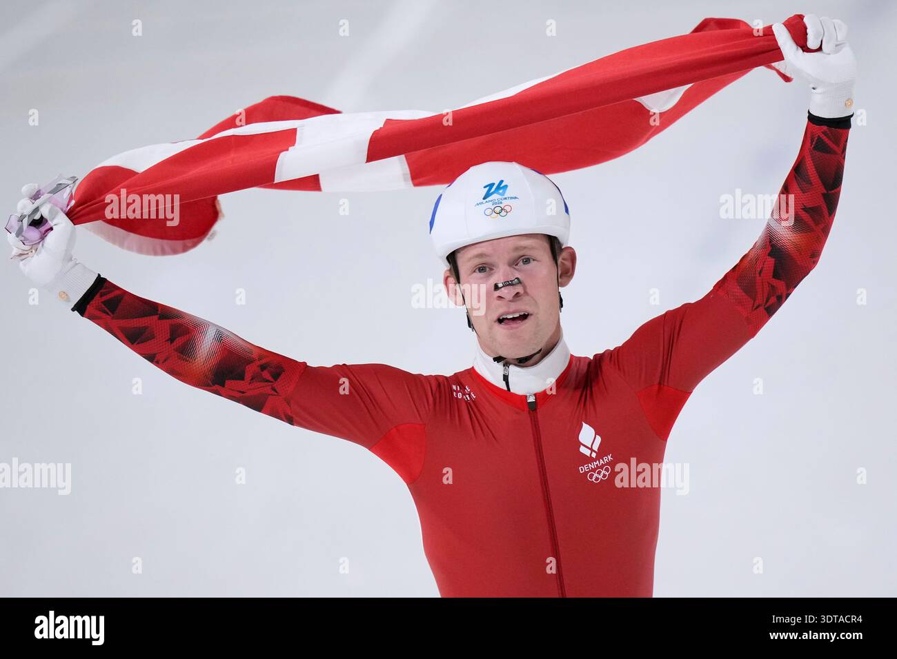 Viktor Hald Thorup of Denmark celebrates winning the silver medal in ...