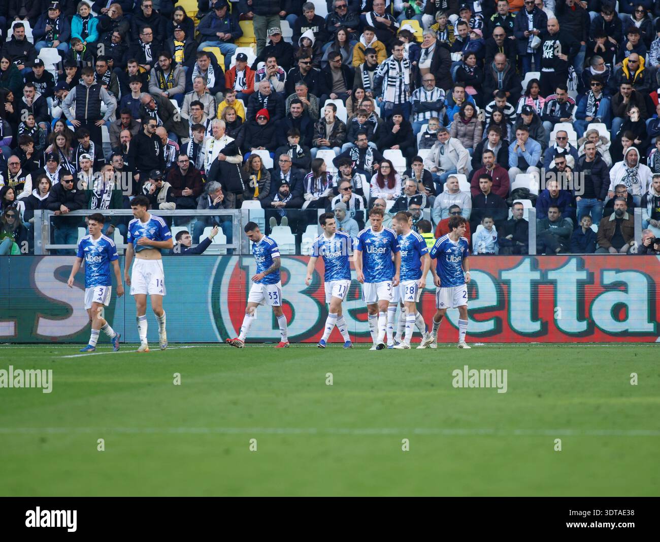 Maxence Caqueret of Como 1907 celebrating with team mates after a goal ...