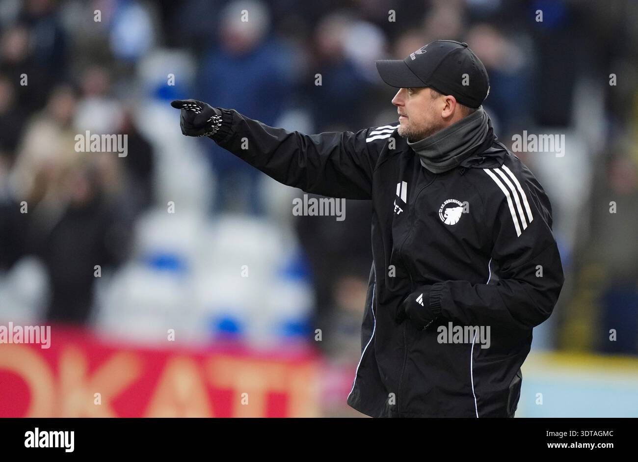 Jacob Neestrup coaches from FCK during the Superliga match between OB ...