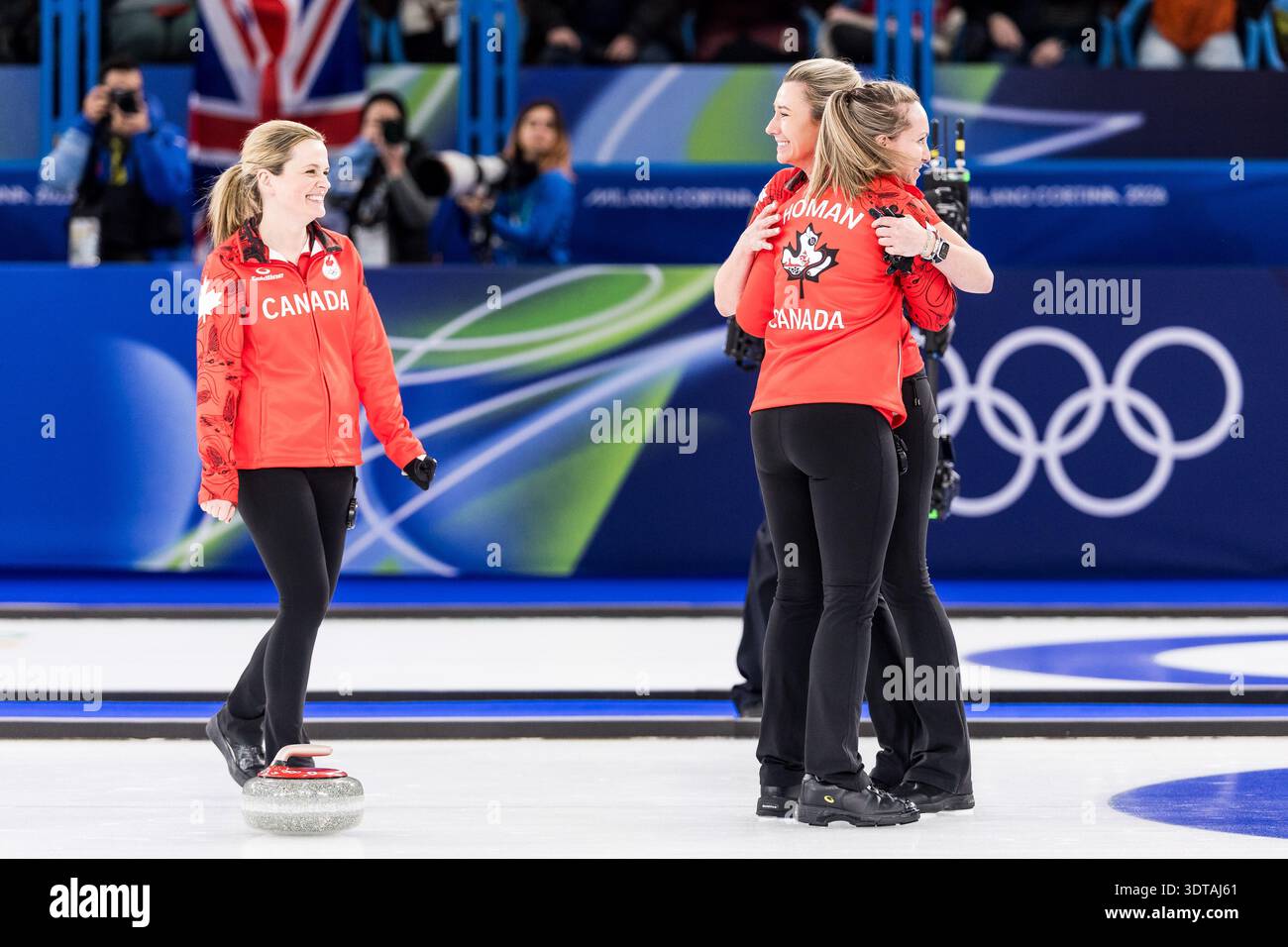 CORTINA, ITALY - FEBRUARY 21: Tracy Fleury (Canada), Emma Miskew ...