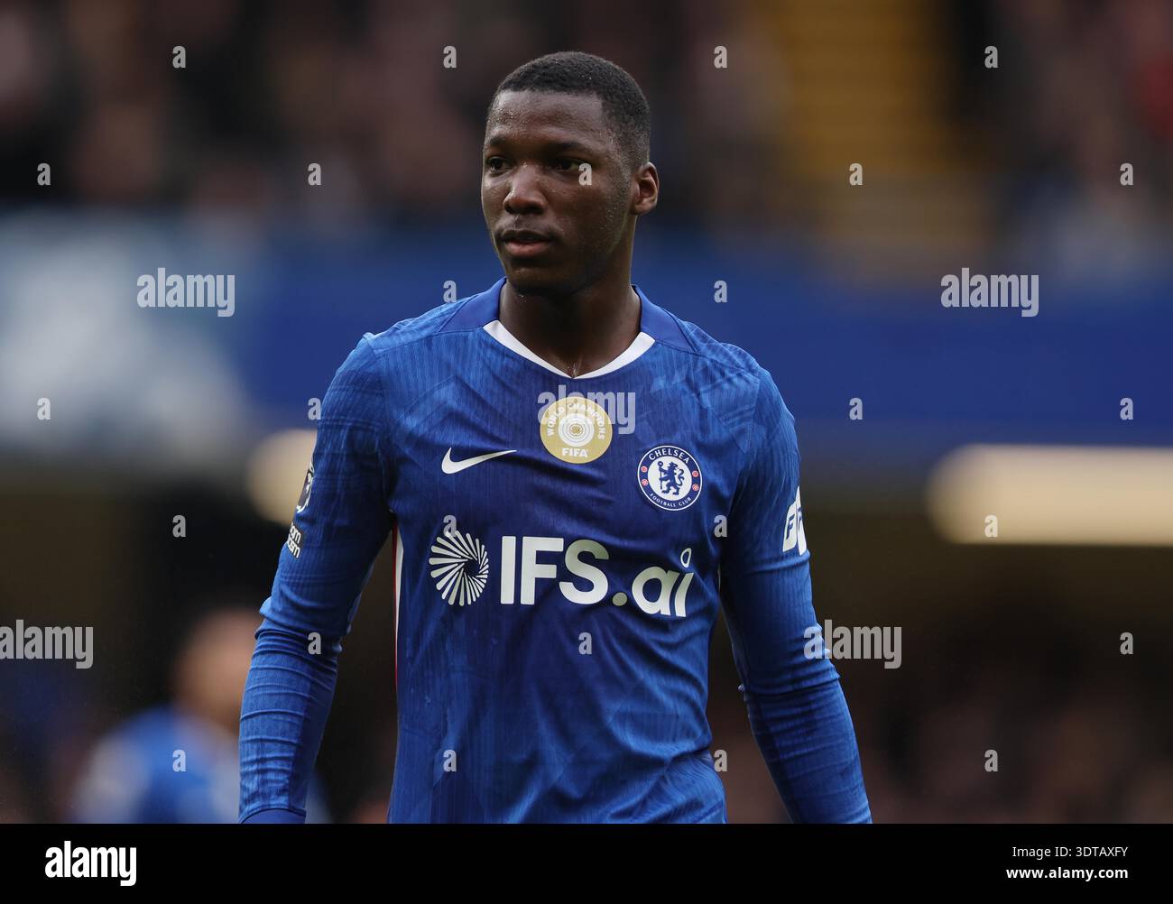 LONDON, ENGLAND, FEBRUARY 21: Moises Caicedo of Chelsea during the ...