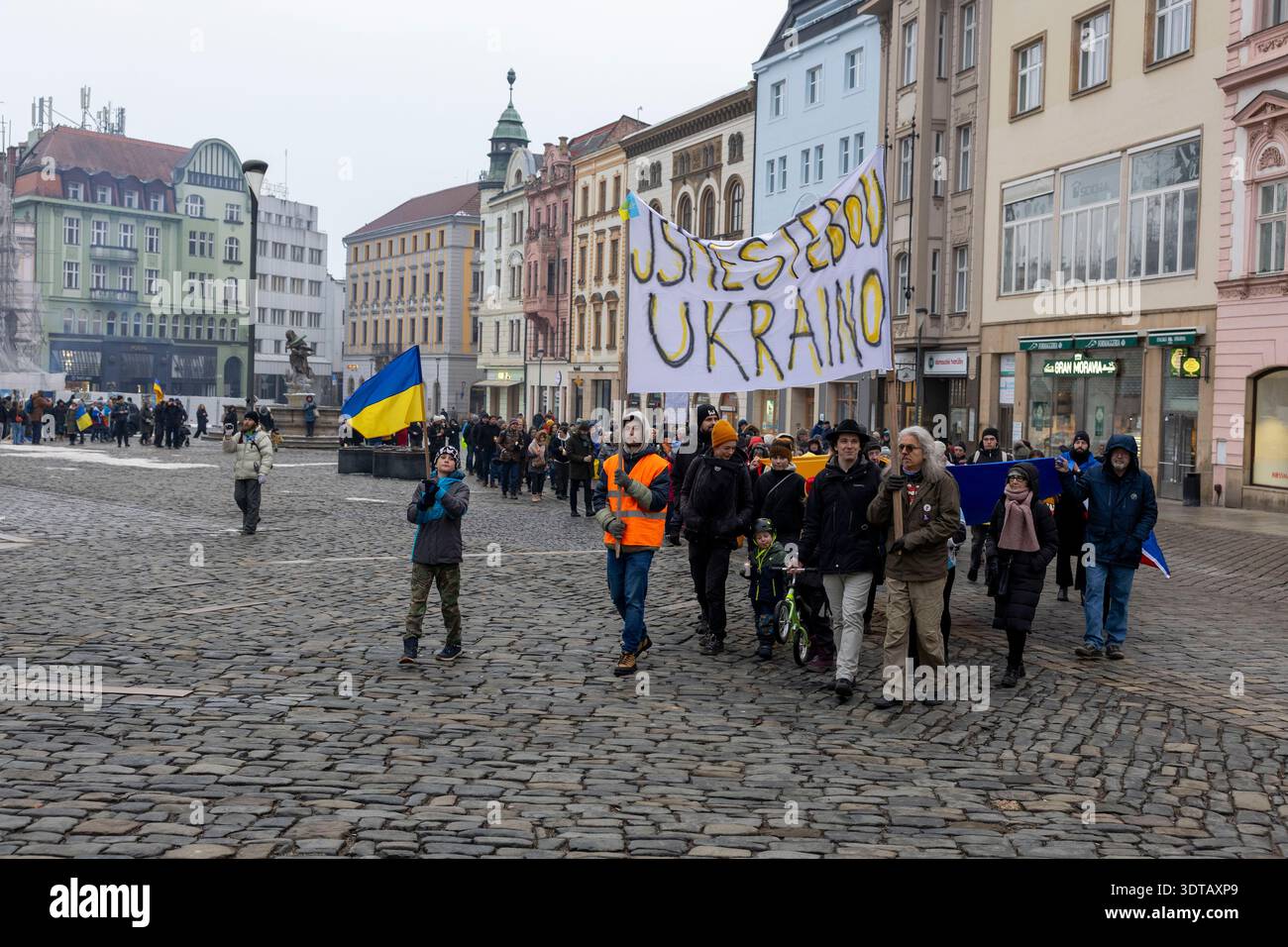 A march in support of Ukraine and against fear on the occasion of the ...