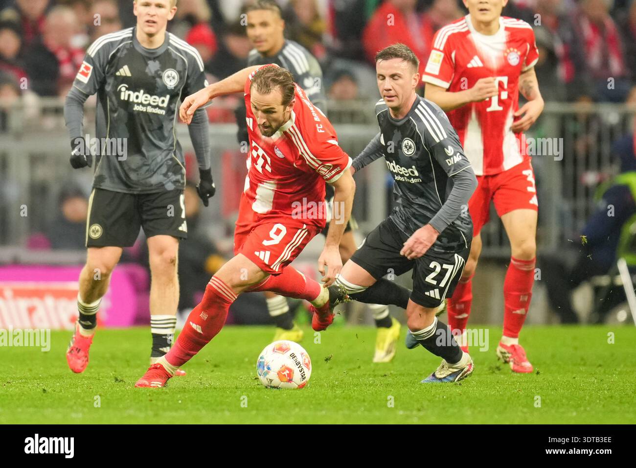 MUNICH, GERMANY - FEBRUARY 21, 2026: Harry Kane of FC Bayern Munich ...