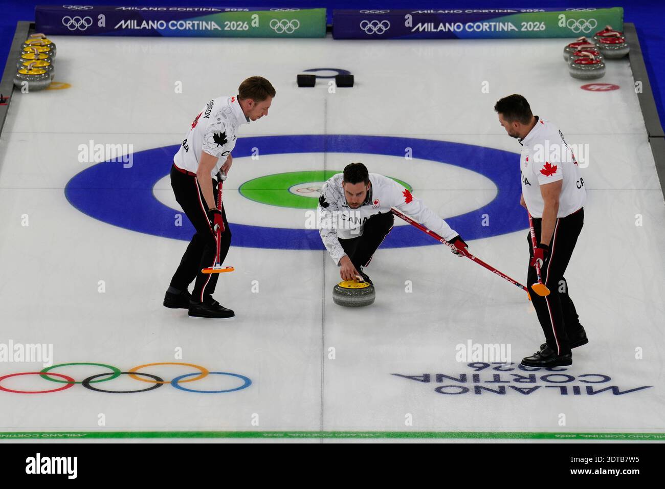Canada's Ben Hebert, Brett Gallant and Marc Kennedy compete during the ...